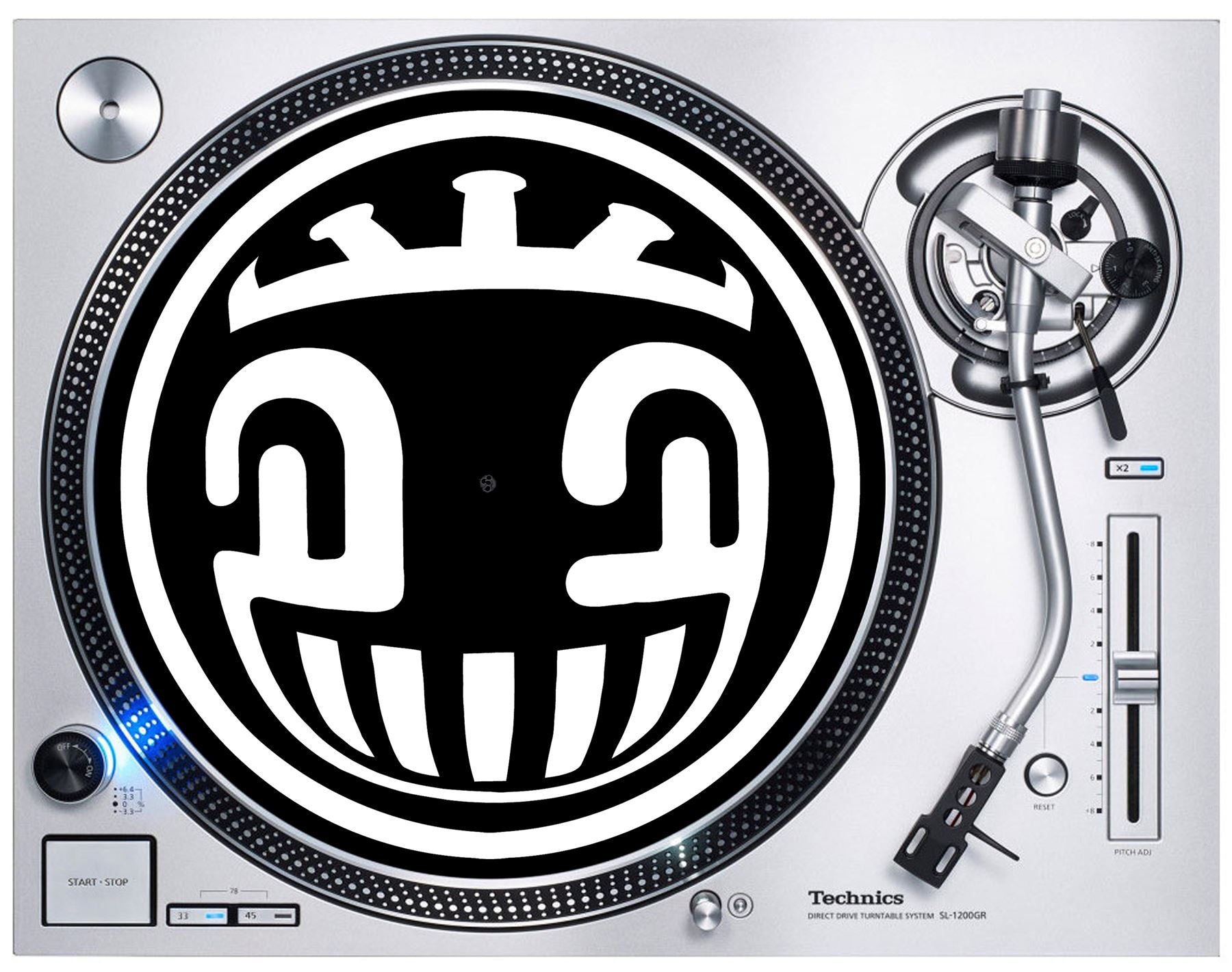 Spiral Tribe DJ Slipmat - Viny Turntable Technics Techno Festival Rave ...