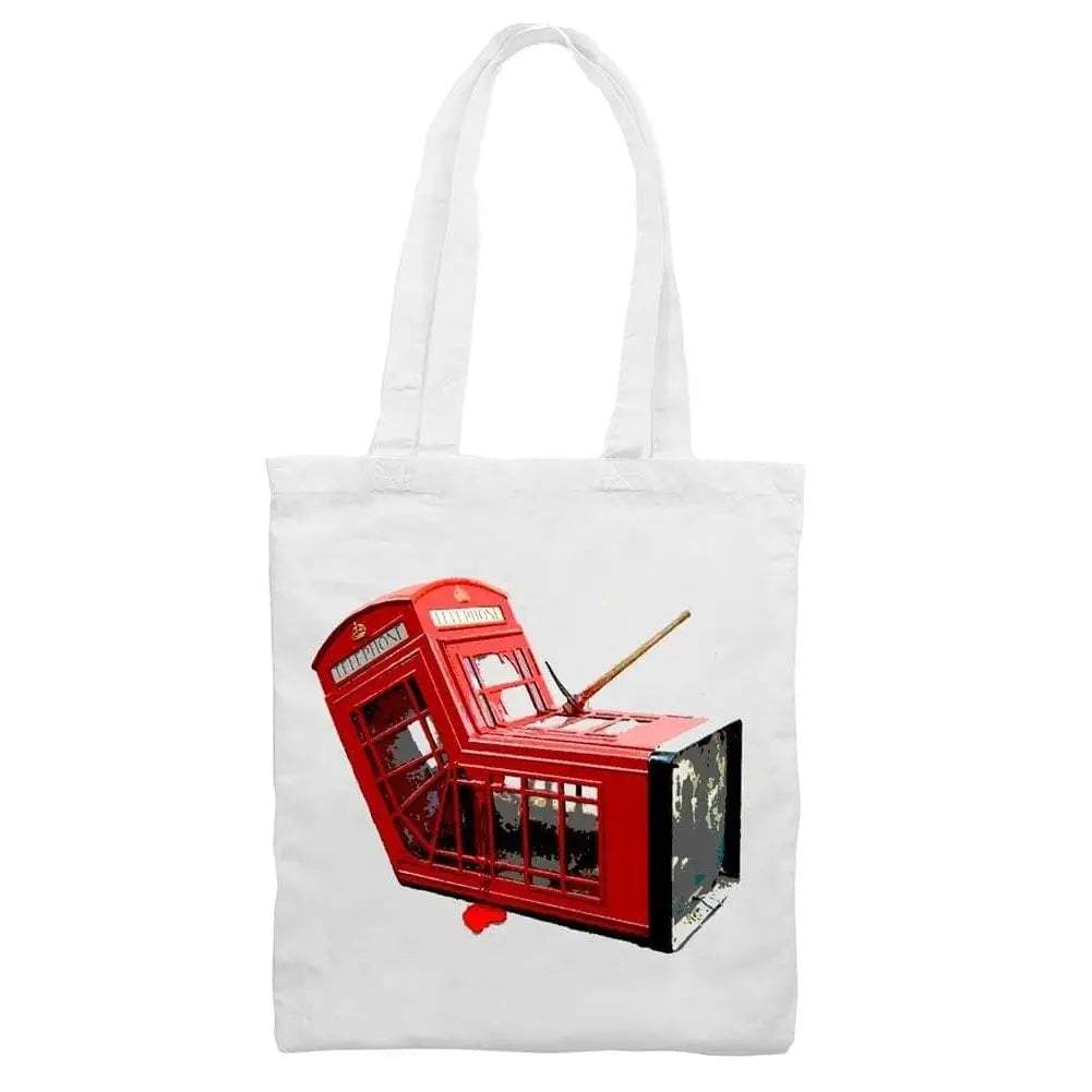 Banksy Death of a Phone Booth Shoulder Bag – Tribal T-Shirts