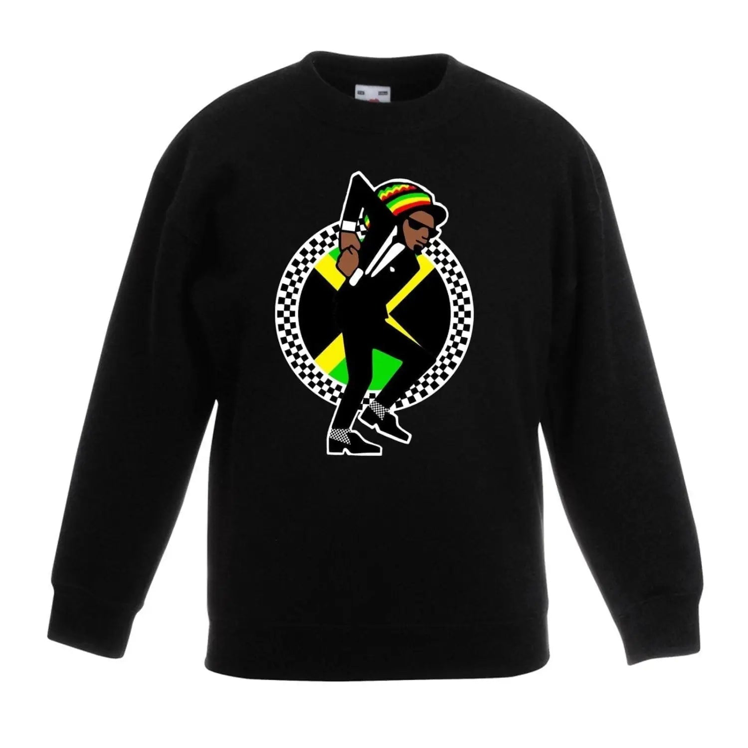 Jamaican Rasta Ska Logo Reggae Children's Toddler Kids Sweatshirt ...