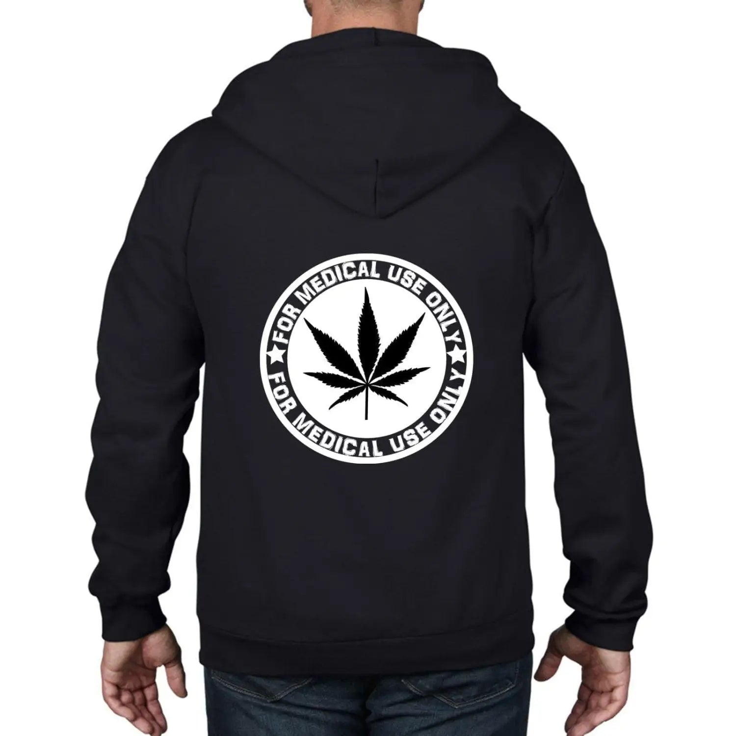 Marijuana Medical Use Only Full Zip Hoodie – Tribal T-Shirts