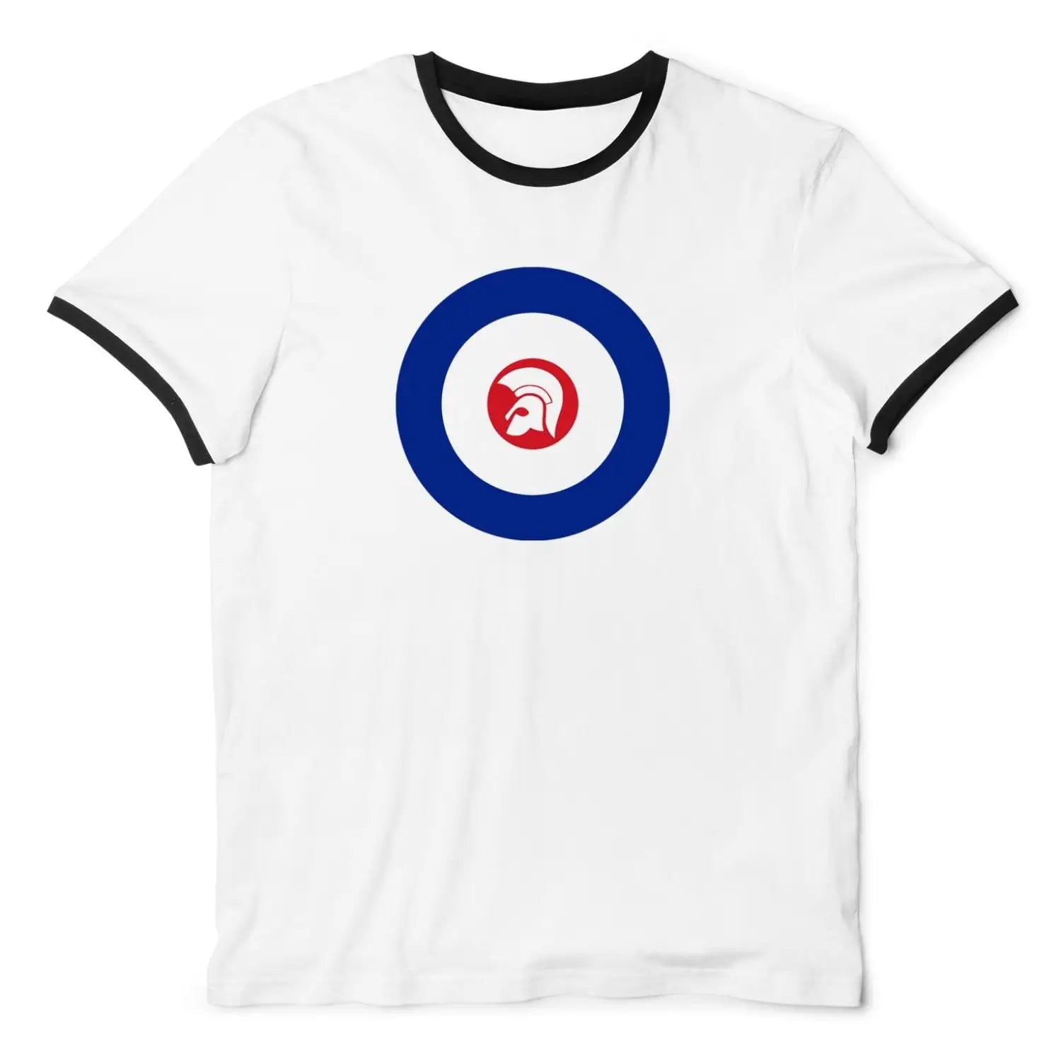 Mod Target Trojan Helmet Contrast Ringer T-Shirt – Tribal T-Shirts