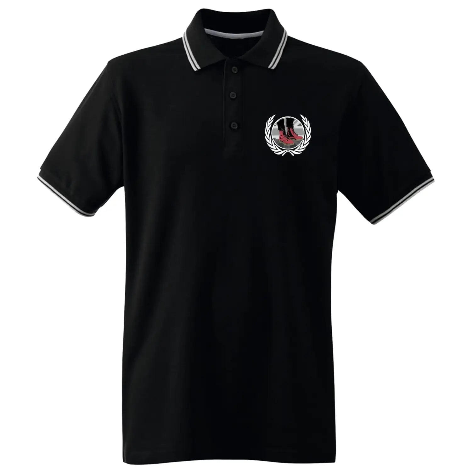 Skinhead Docs Men's Tipped Polo Shirt – Tribal T-Shirts